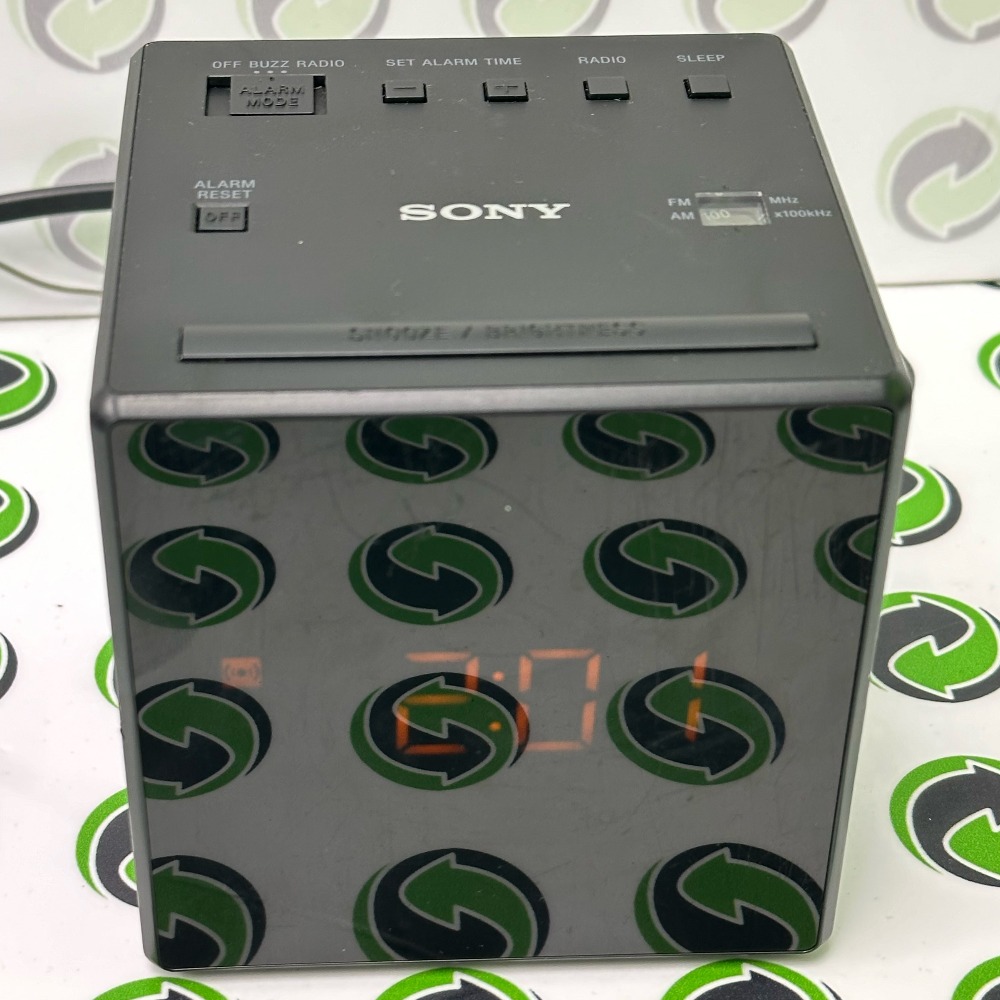 Pre-owned Sony ICF-C1 Cube Clock Radio - Own4Less